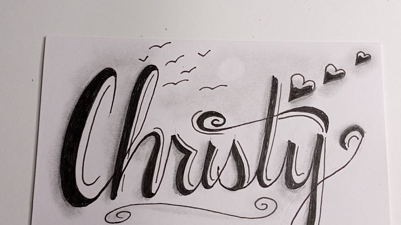 Christy- Creative Calligraphy - YouTube