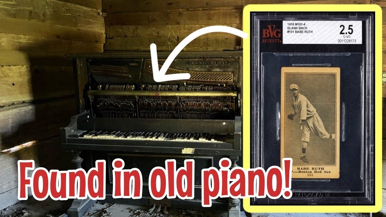 $130,000 Babe Ruth rookie card found inside a piano! - YouTube