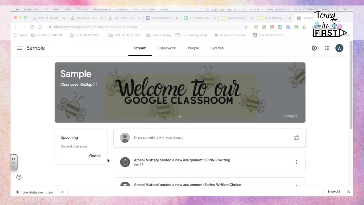 How to Add a Banner to Google Classroom - YouTube