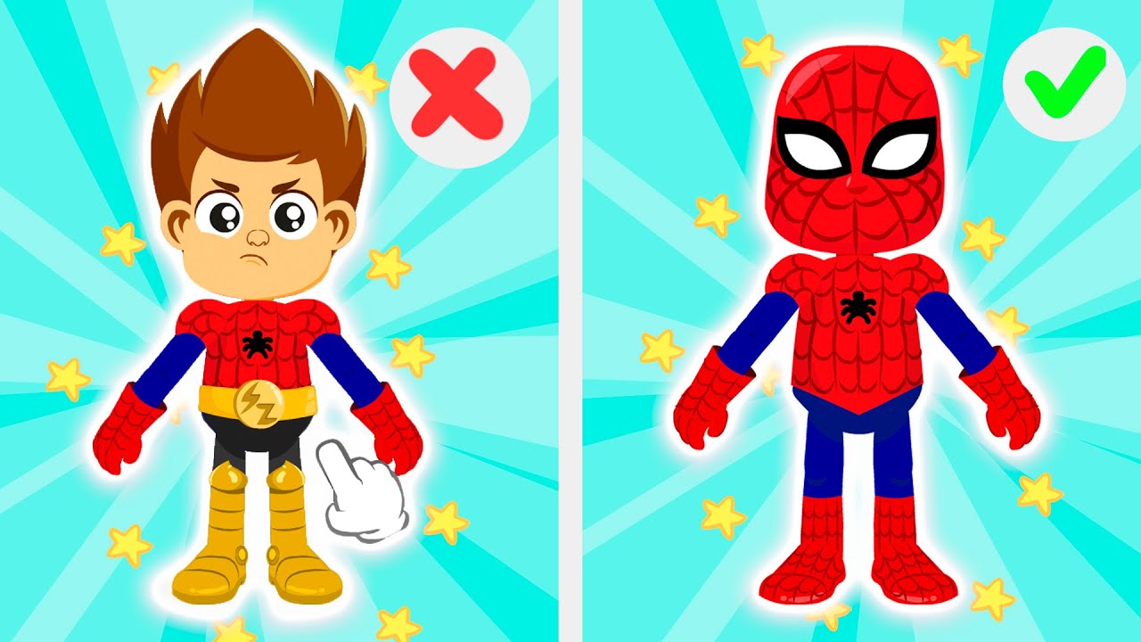 Let's Dress up like SPIDERMAN! | Cartoons for Kids | SuperZoo - YouTube