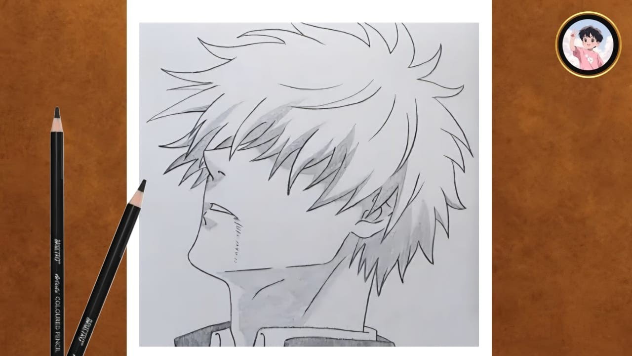 Easy Gojo Drawing for Beginners | Anime Art Tutorial jujutsu kaisen 🔥 ...
