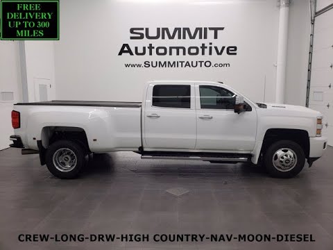 2017 CHEVROLET SILVERADO 3500 HIGH COUNTRY DUALLY DURAMAX DIESEL ...