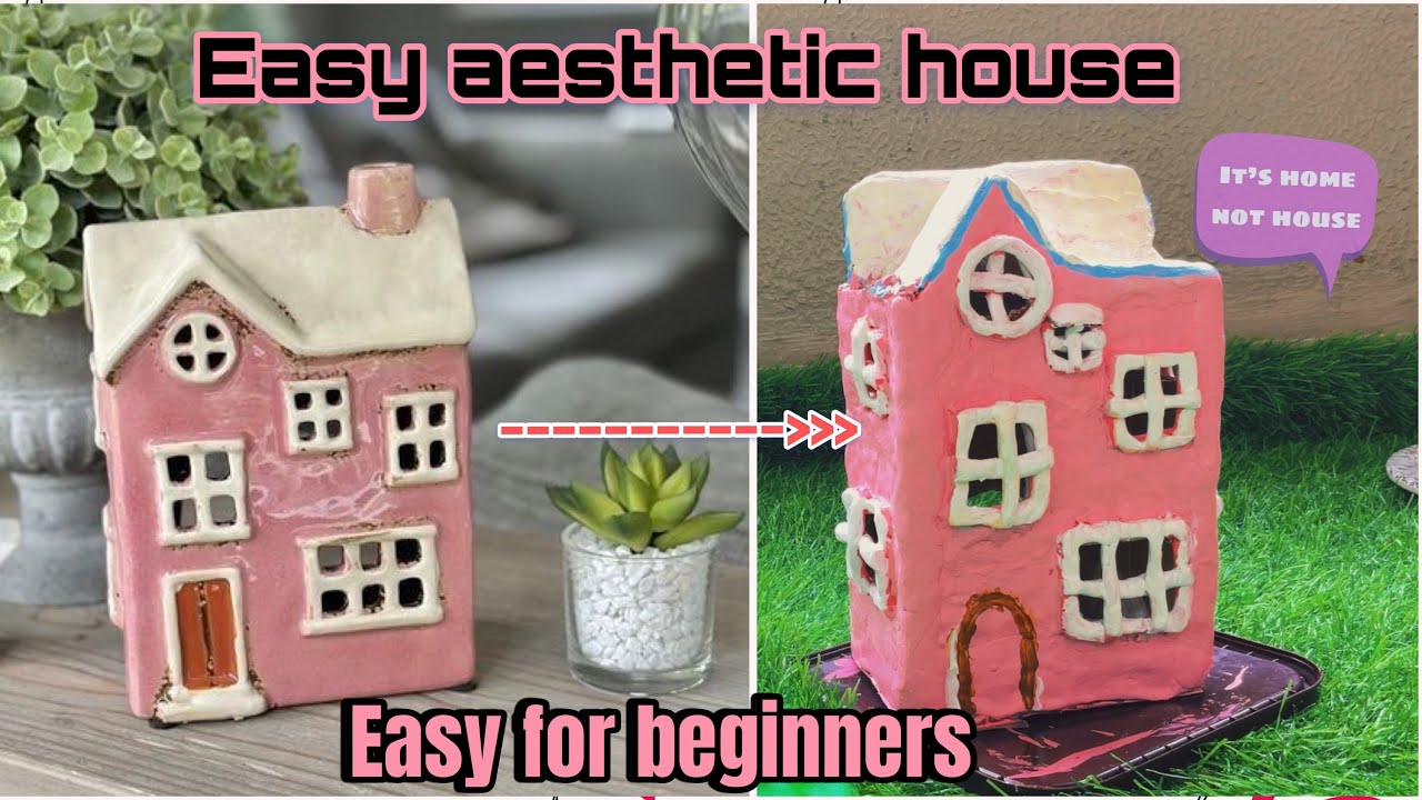 Amazing Technique Build DIY Miniature Clay House | How to make Clay ...