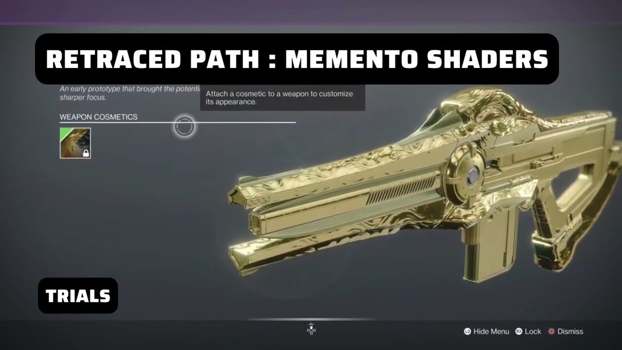 RETRACED PATH: Memento shaders: Trials/Grandmaster/Gambit - YouTube
