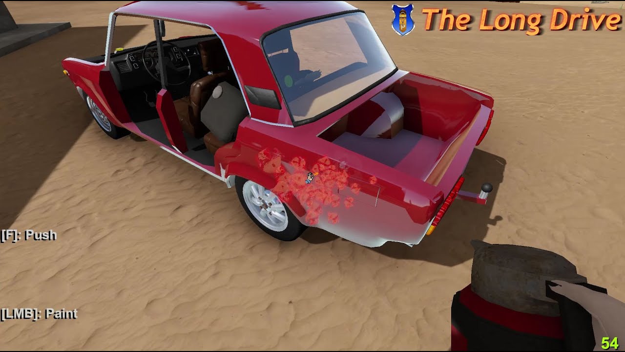 The Long Drive (with mods) #16 - Lada Red Paint - YouTube