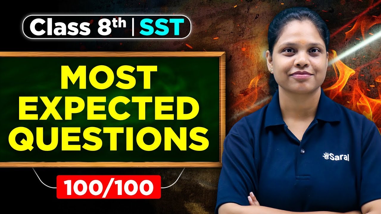 Class 8 SST Most Important Questions 2025-26🔥| Score 100/100 in SST 💪🏼 ...