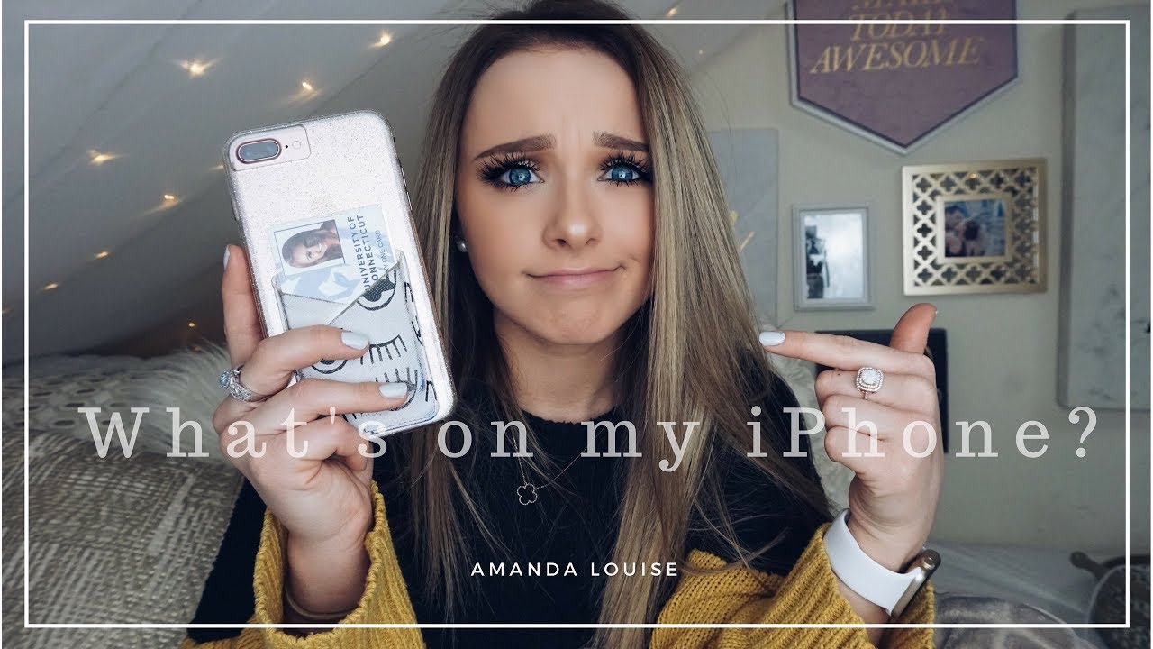 What's on my iPhone? ll Amanda Louise - YouTube