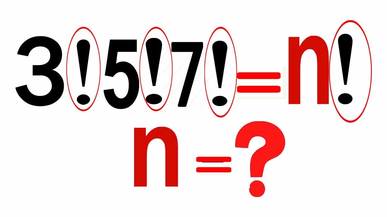 How to solve a Factorial Equation - YouTube