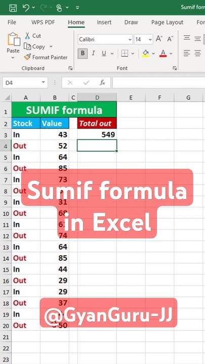 Sumif Formula In Excel Shorts Shortsfeed Shortsvideo Exceltips Excel Exceltricks