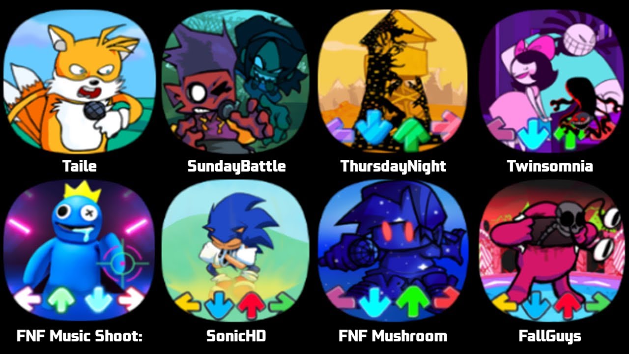FNF Tails.EXE V2, FNF Spirits Of Hell, FNF Knuckles, FNF Heavy, F is ...