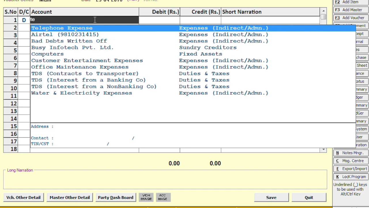 Managing Sub-Ledgers in BUSY (Hindi) - YouTube