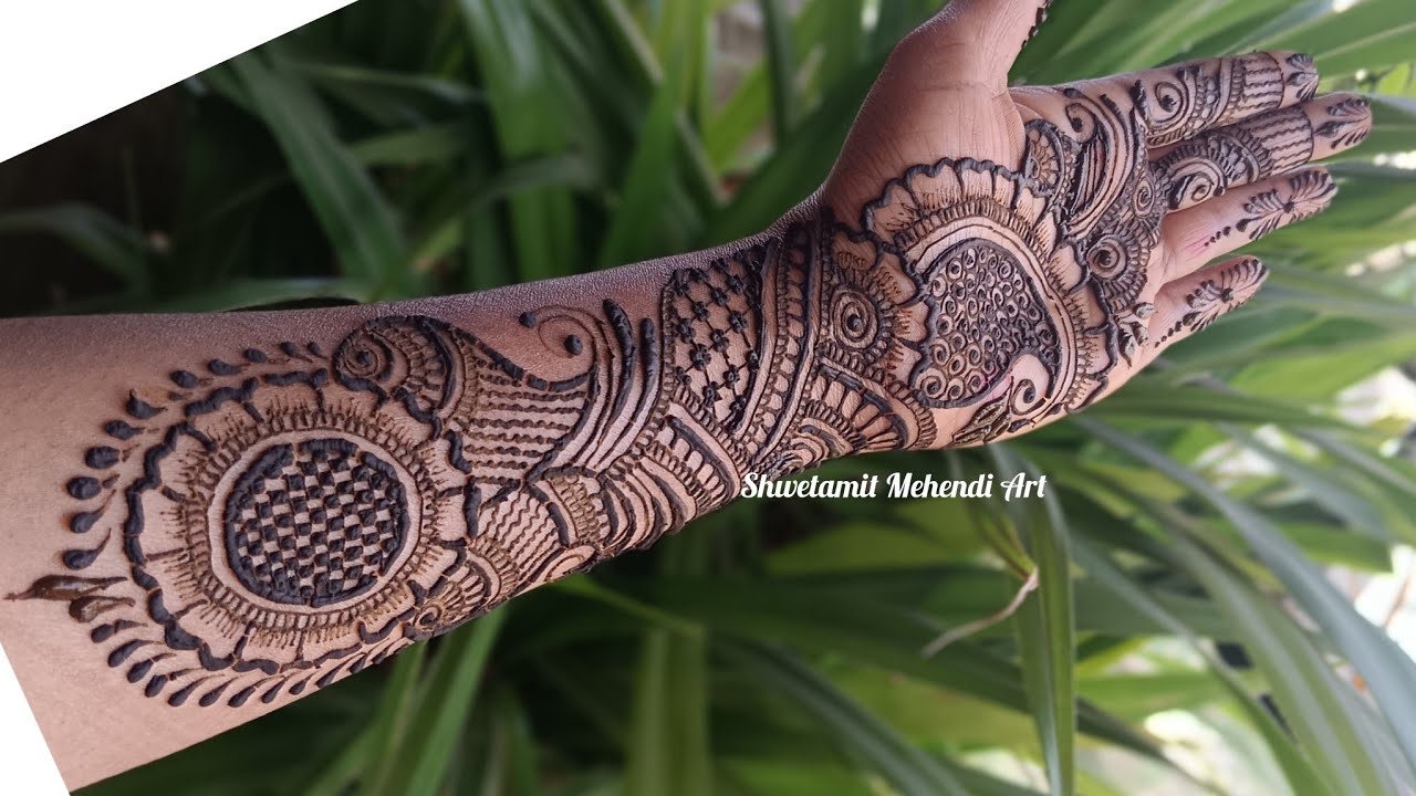 Shwetamit Mehendi Art, Arebic mehendi design,front hand mehendi design ...
