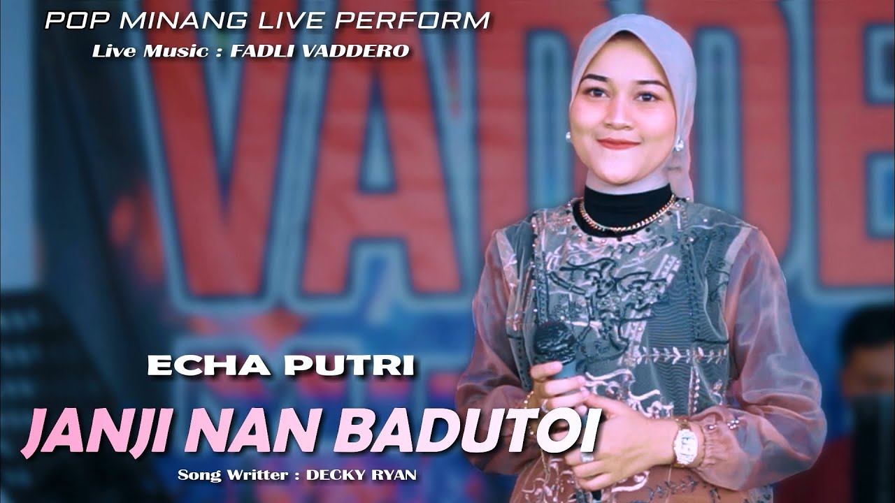 ECHA PUTRI - JANJI NAN BADUTOI - Live Perform Cover - YouTube