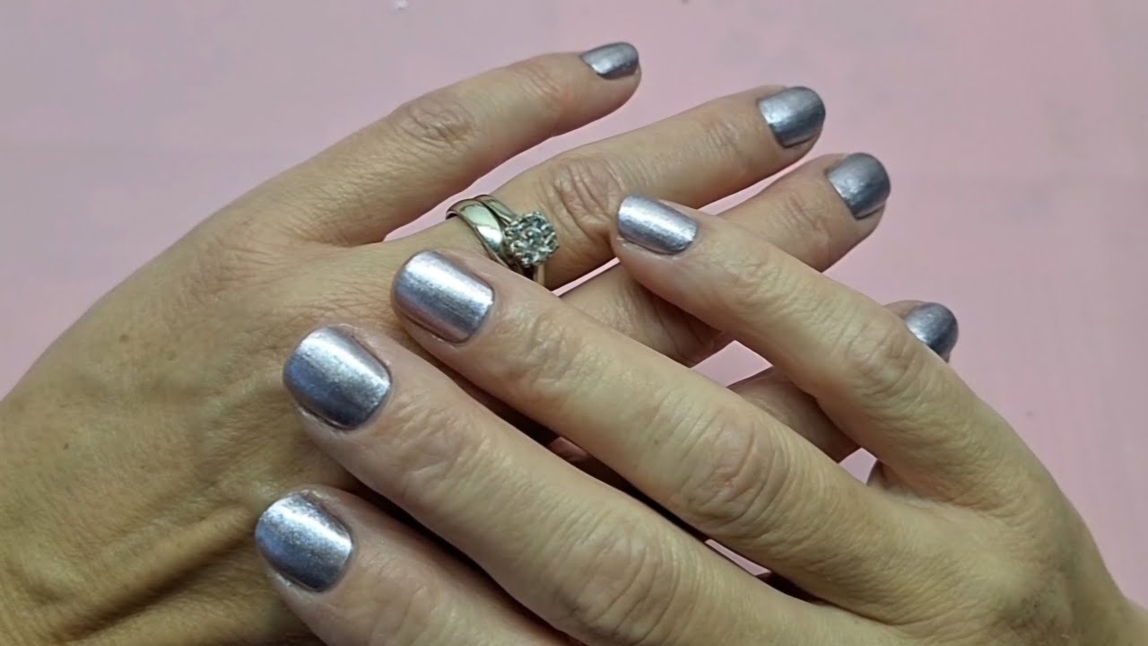 Essie 'Nothing Else Metals' topped with Nails Inc 'Let's Get Fizzical ...