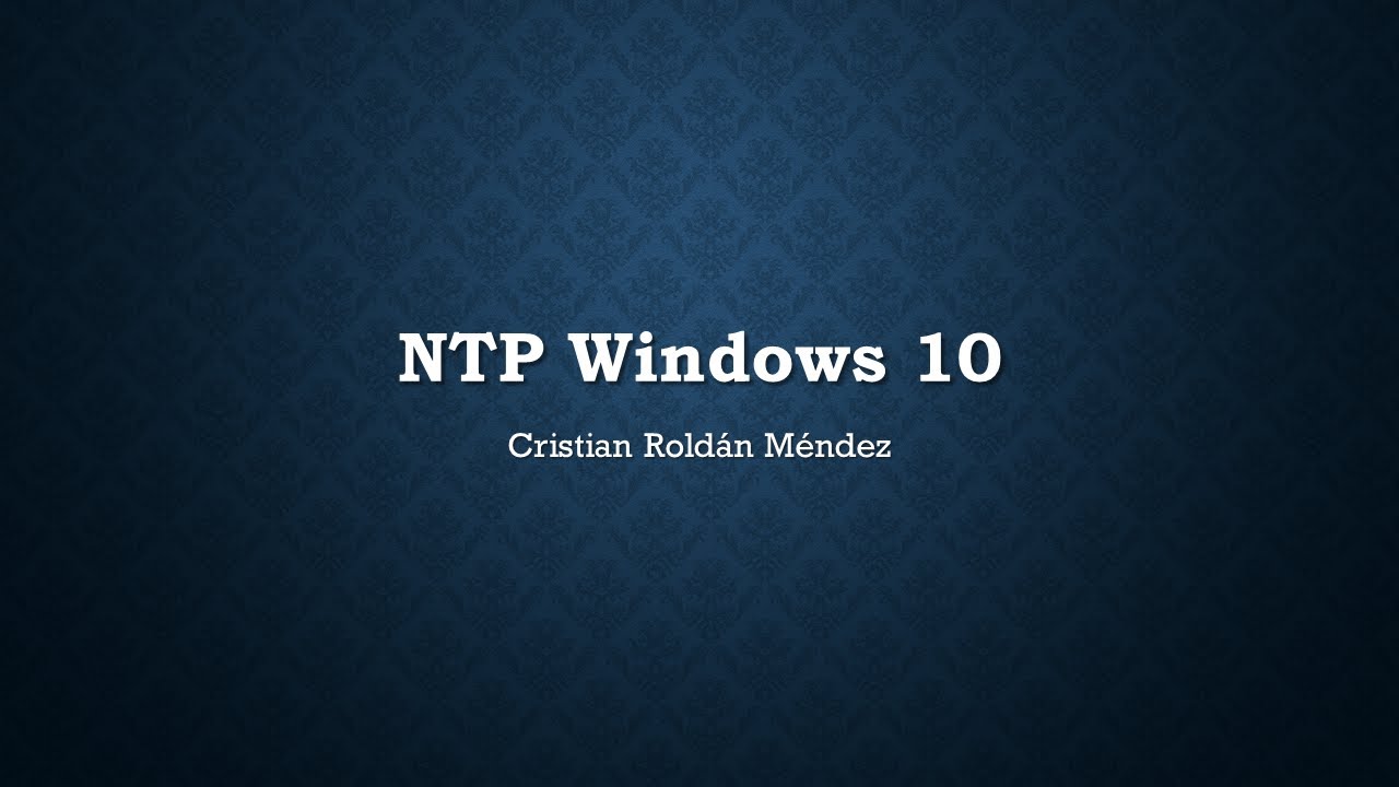NTP Windows 10 - YouTube