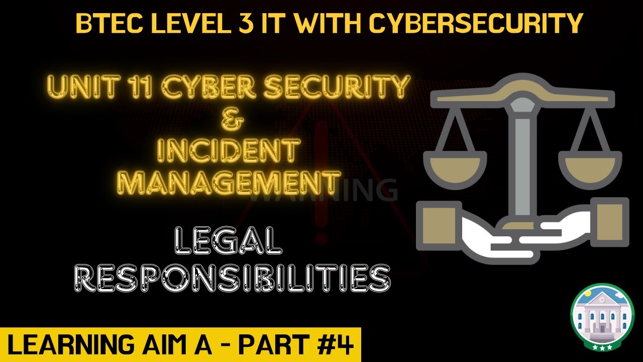 BTEC Level 3 IT - Unit 11 - Cyber Security & Incident Management - Part ...