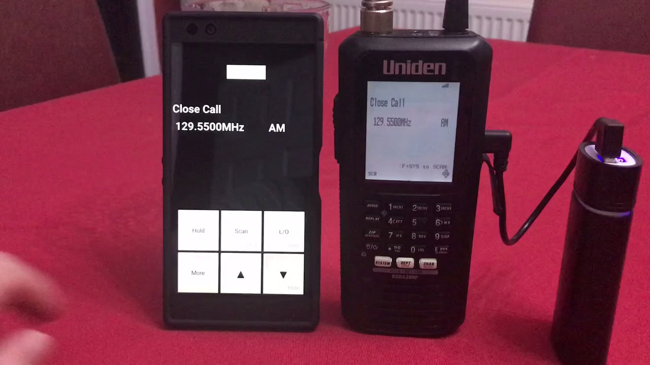Scandroid Uniden BCD436HP Android Bluetooth Remote Head - YouTube