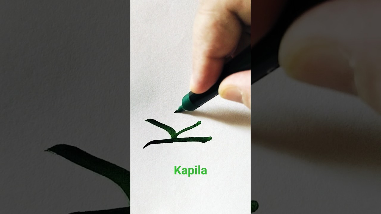 How to write Kapila 2 in cursive#calligraphy for beginners#Shorts# ...