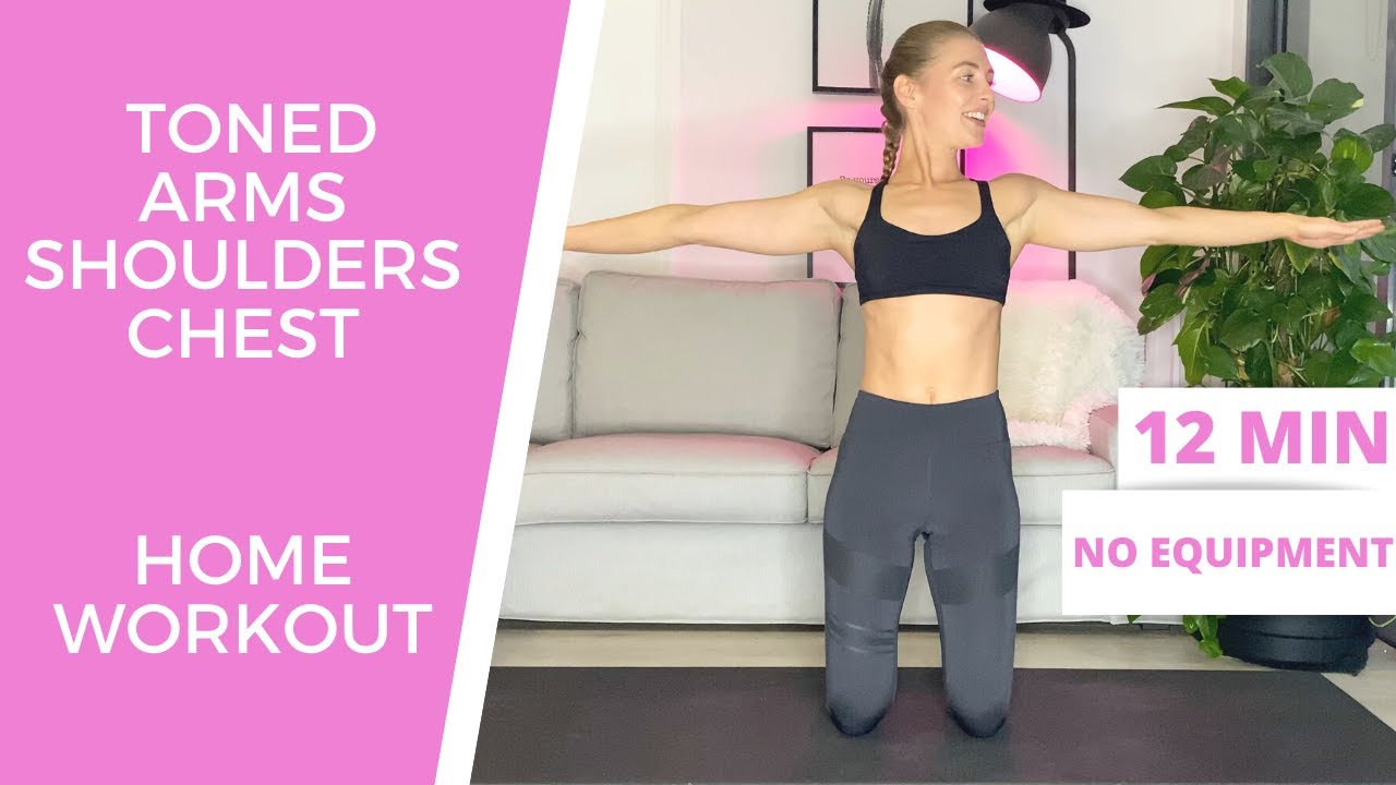 12 min Arms + Chest burner | Interval Pilates | Home Workout #withme ...