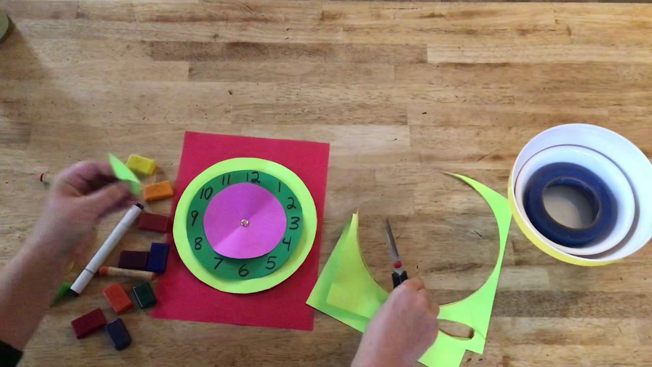 2nd grade clock project - YouTube