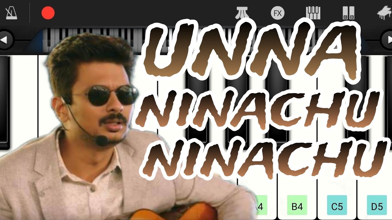 Unna ninachu ninachu|Piano tutorial with notes |Naveen Piano - YouTube