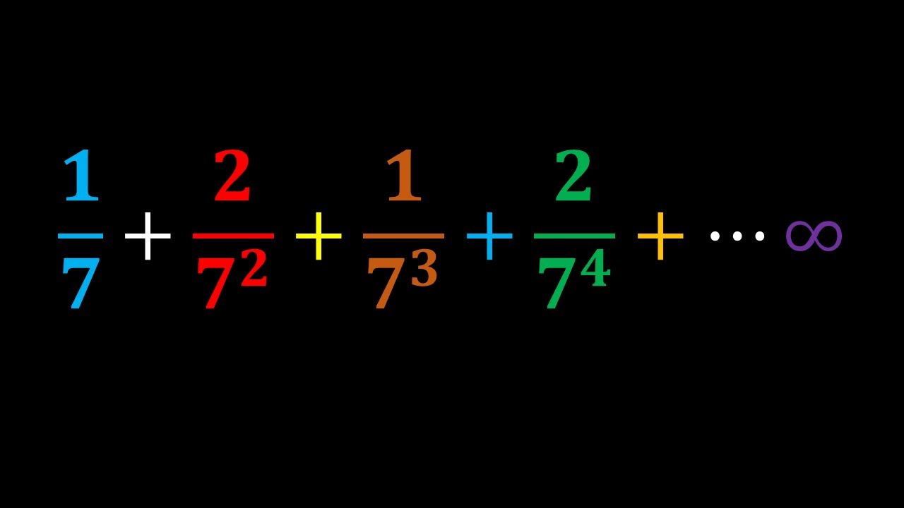 Sum of 2 Infinite Series | American High School Algebra Problem - YouTube