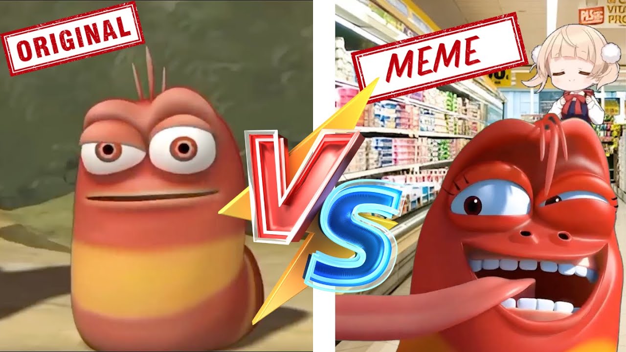 oi oi oi red larva original vs meme - YouTube