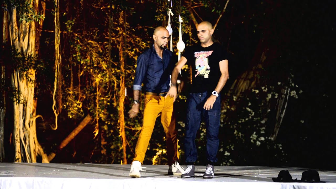 Raghu and Rajiv's Performance at my Sangeet ceremony - YouTube