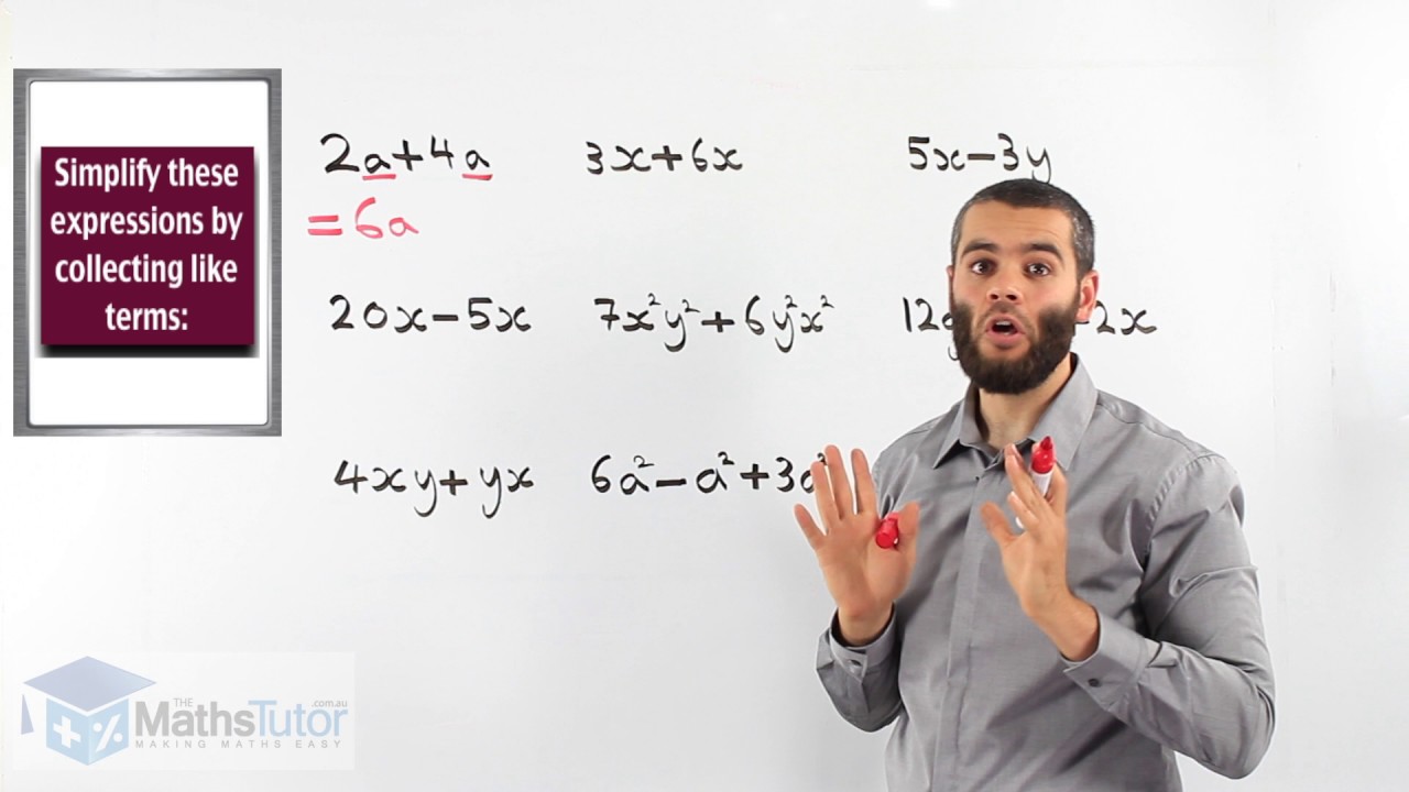 48 Collecting Like Terms Adding Subtracting Algebraic Expressions 48-collecting-like-terms-adding-subtracting-algebraic-expressions