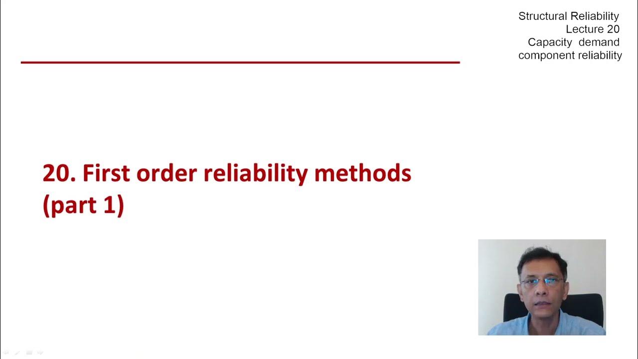 STRUCTURAL RELIABILITY Lecture 20 module 01: Introduction to FORM (first order reliability ...