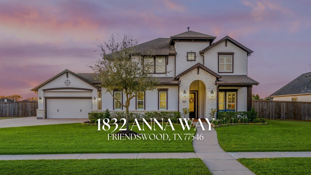 1832 Anna Way, Friendswood, TX 77546 - YouTube