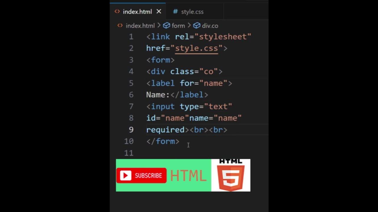 Html Div Form Label Input Name Learn Html Htmlcode Coding Htmlcss
