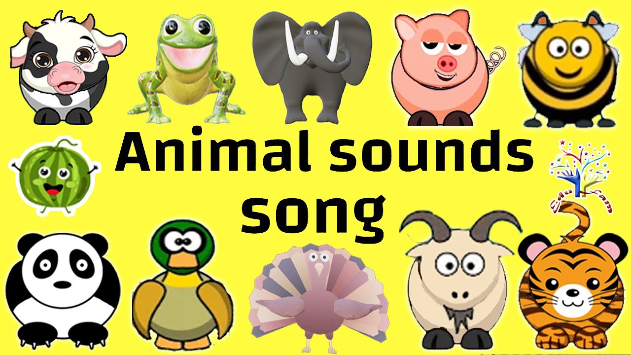 The Animal Sounds Song Let's Learn about the Animal Sounds LLAT2 Edufam ...
