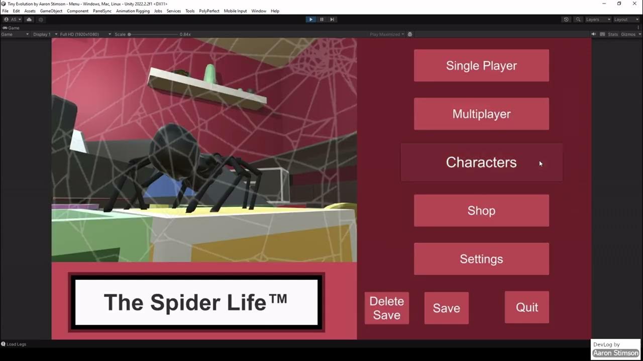 DevLog Character Menu Update and BGM added 21/05/2023 - YouTube