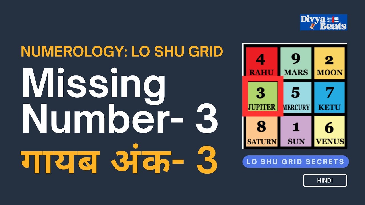 Missing Number 3 in Lo Shu Grid Numerology 🔢 | Secrets of Number 3 ...