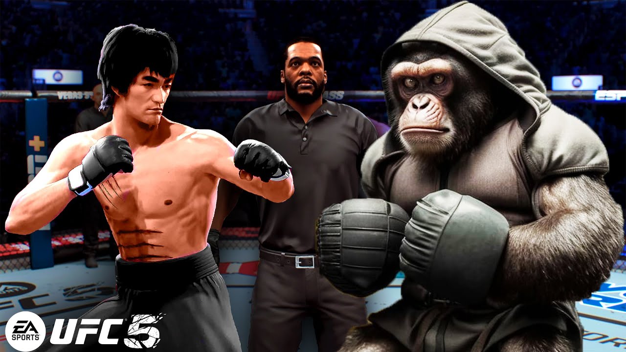 UFC 5 | Bruce Lee vs. Monkey Jock Fighter (EA Sports UFC 5) - YouTube