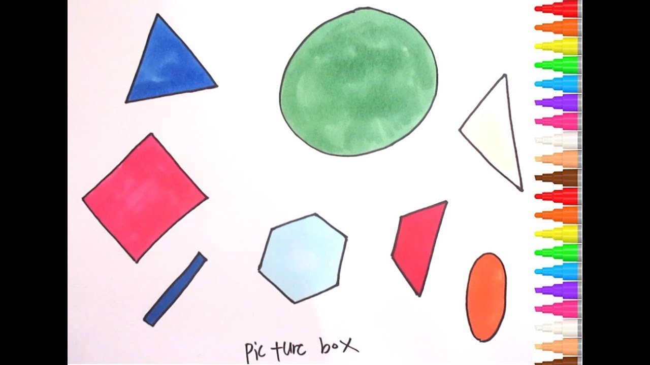 How To Draw Shapes Step By Step And Coloring Shapes For Toddlers For How To Draw Shapes Step By Step And Coloring Shapes For Toddlers For
