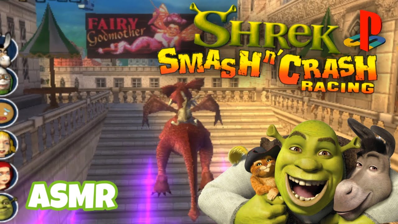 ASMR Gaming: Shrek Smash n' Crash Racing | PS2 Gameplay (Whispering ...