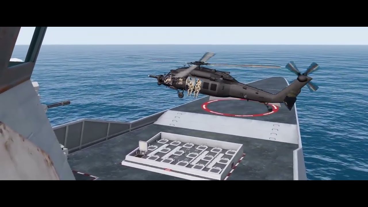 MH-60M Ship Fast Rope - YouTube