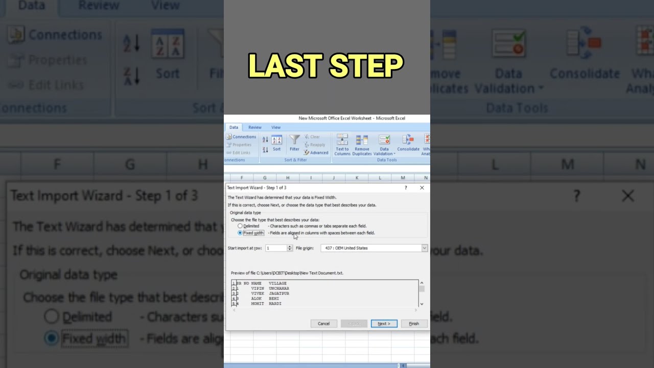 Convert Text File Into Excel YouTube Convert Text File Into Excel YouTube