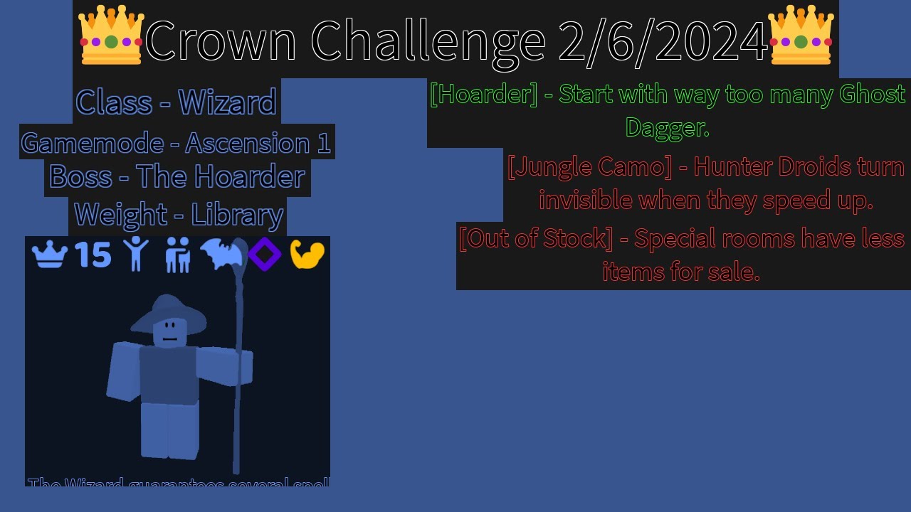 Crown Challenge 2/6/2024 - Randomly Generated Droids - YouTube