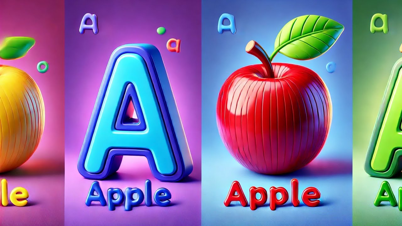 Alphabet Phonics sound with 3D letter - YouTube