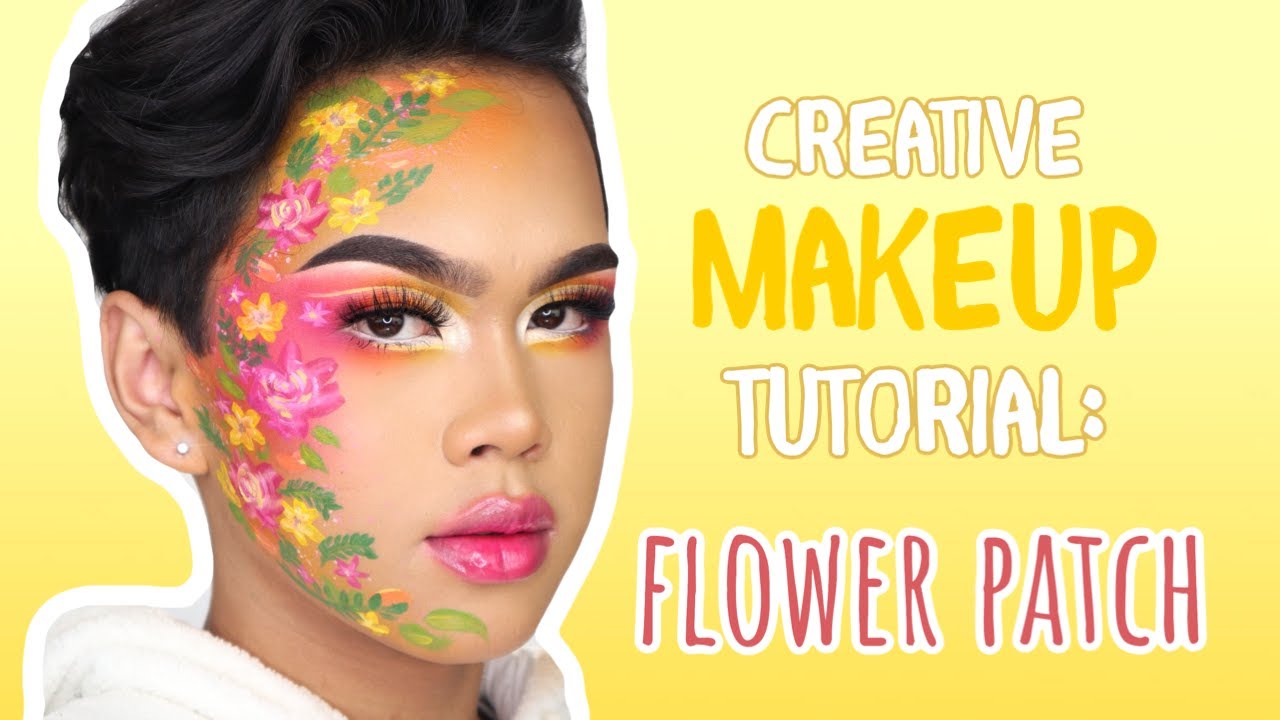 CREATIVE MAKEUP LOOK | FLOWER PATCH | dom.skii - YouTube