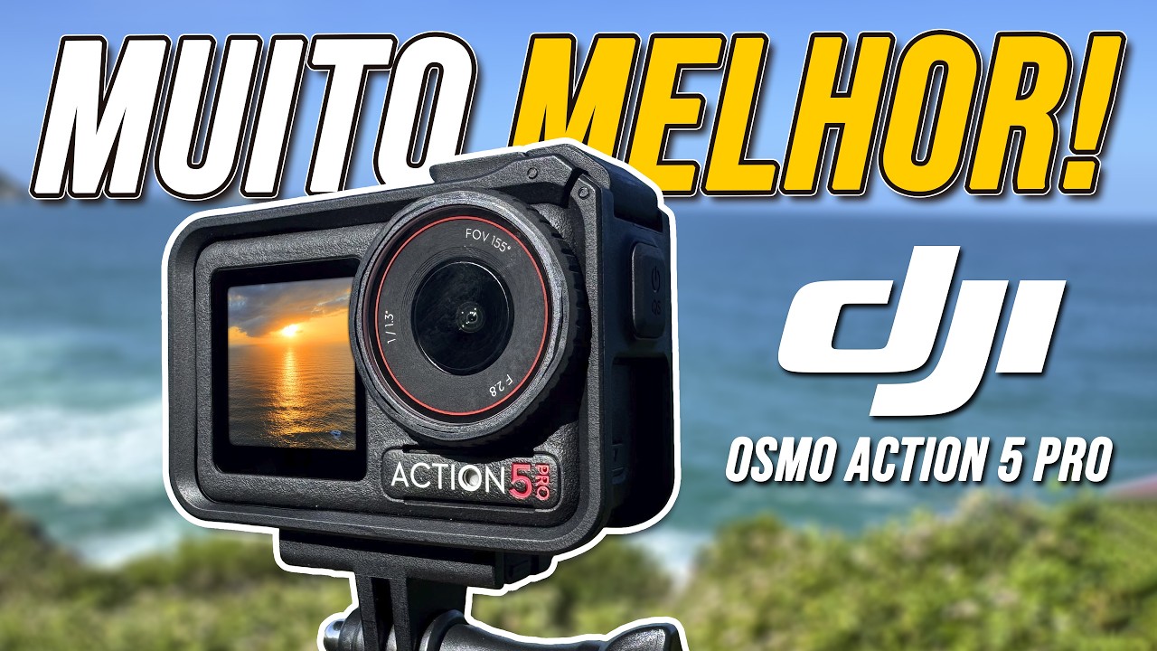 DJI Action 5 Pro - MELHOROU MUITO! [ANÁLISE/REVIEW] - YouTube
