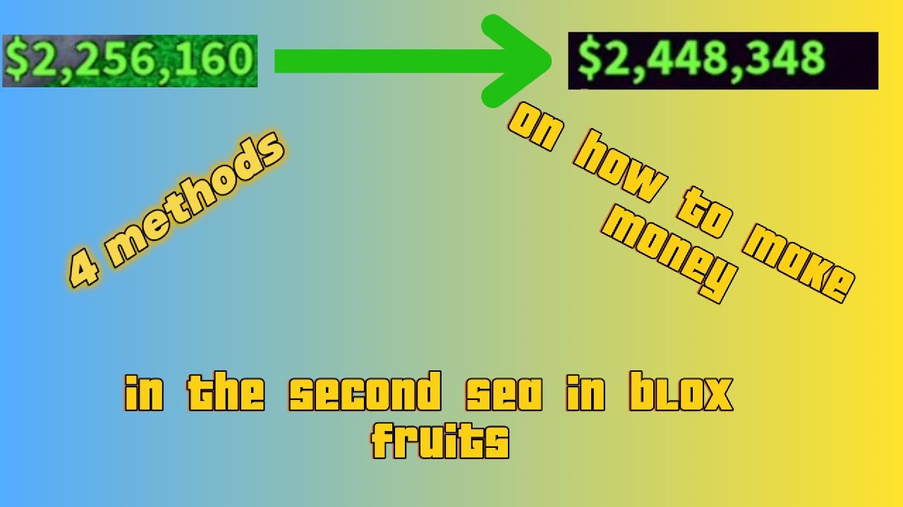 4 METHODS ON HOW TO MAKE MONEY IN THE SECOND SEA - YouTube