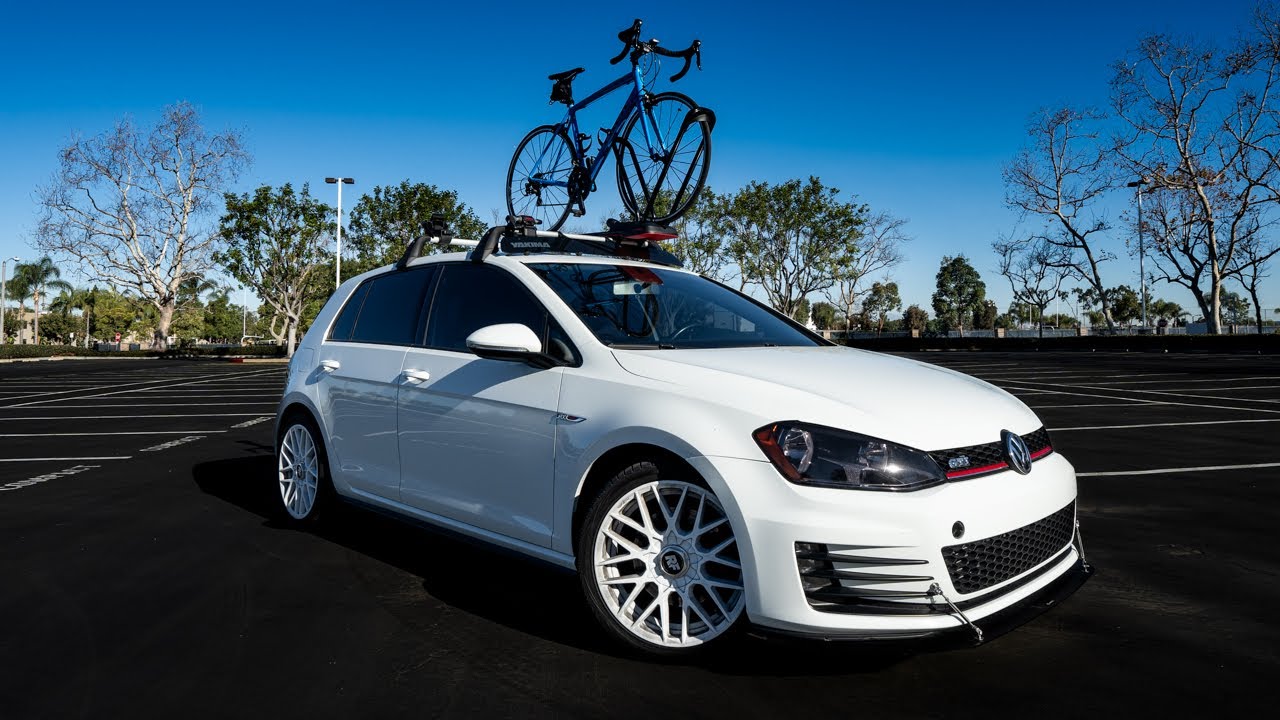 Thule Base Carrier w/ Yakima Highroad Bike Rack and Fork Chop (GTI MK7 ...