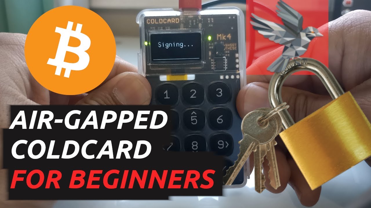 How to use a Coldcard Air-Gapped Bitcoin Wallet - YouTube