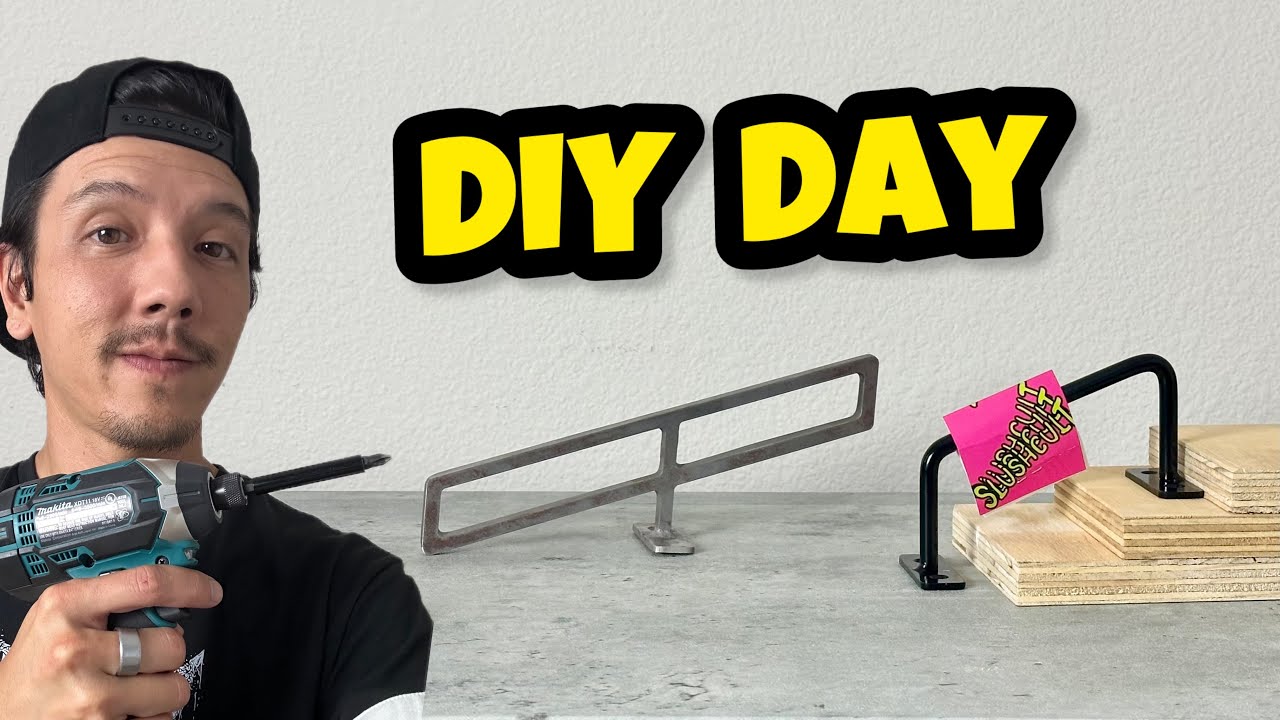 DIY DAY! Building Fingerboard Obstacles / Skatepark - YouTube