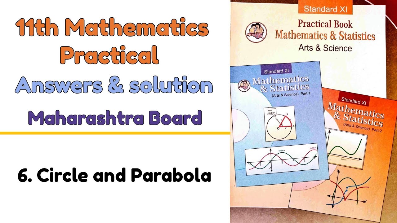 6. Circle and Parabola | Practical No.6 | 11th Mathematics practical ...