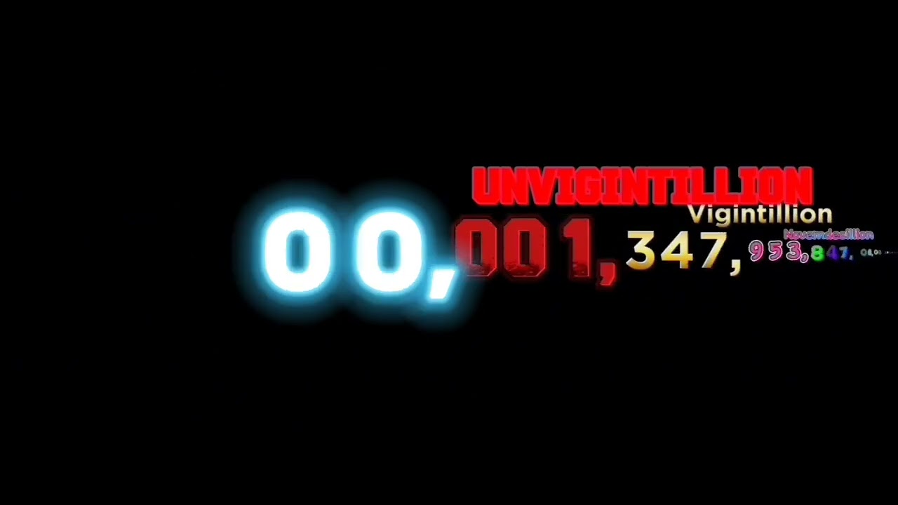 Numbers in 0 to 1 Trevigintillion - YouTube